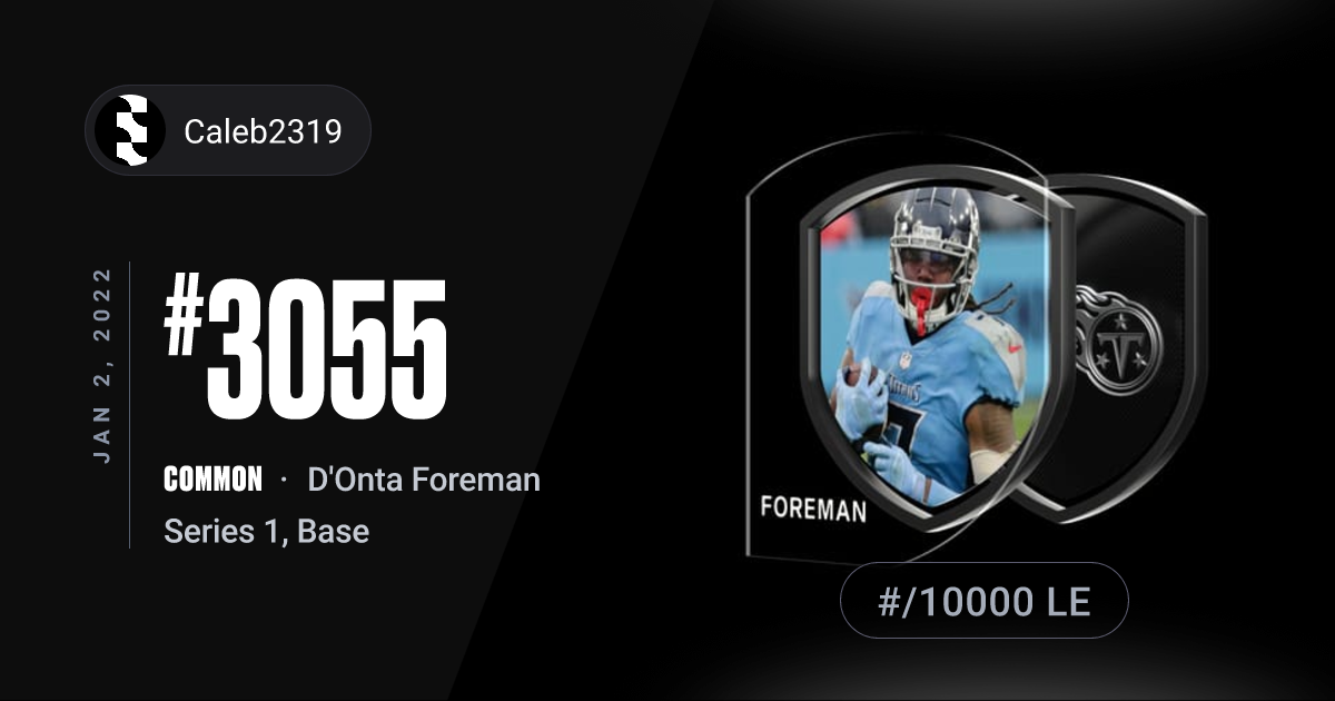 D'Onta Foreman - Rush #3055 | NFL ALL DAY