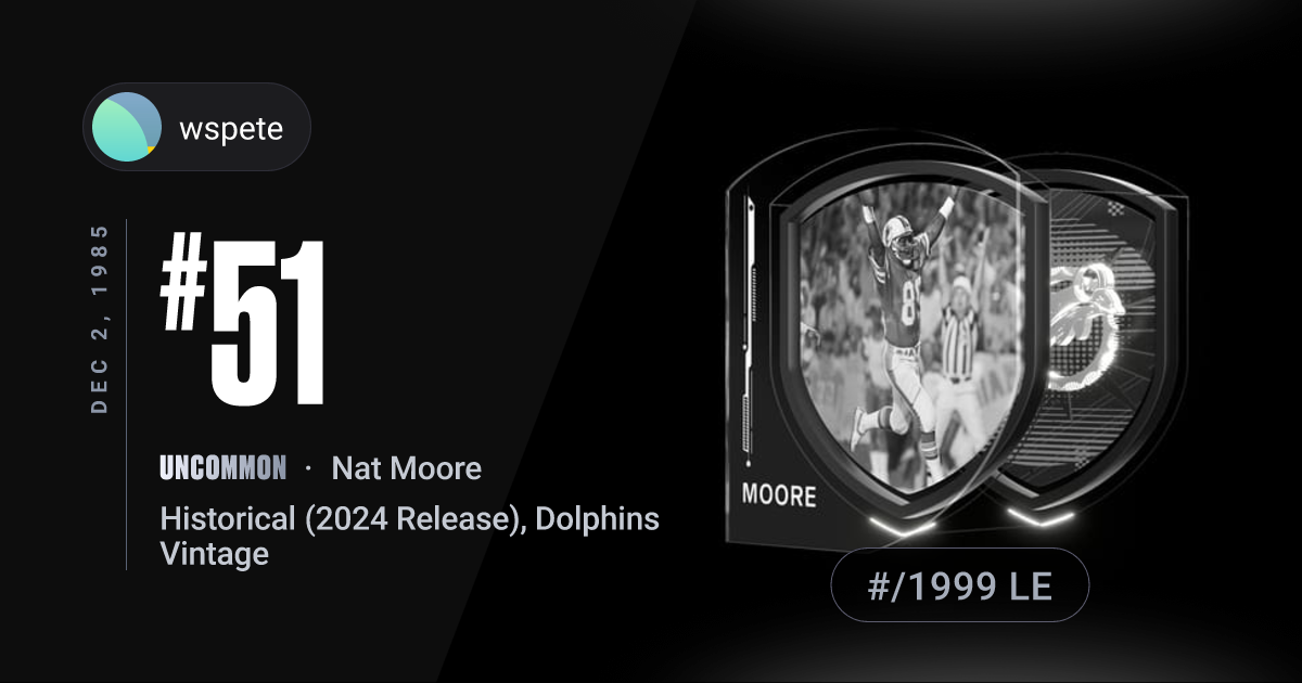 Nat Moore - Reception #51 | NFL ALL DAY
