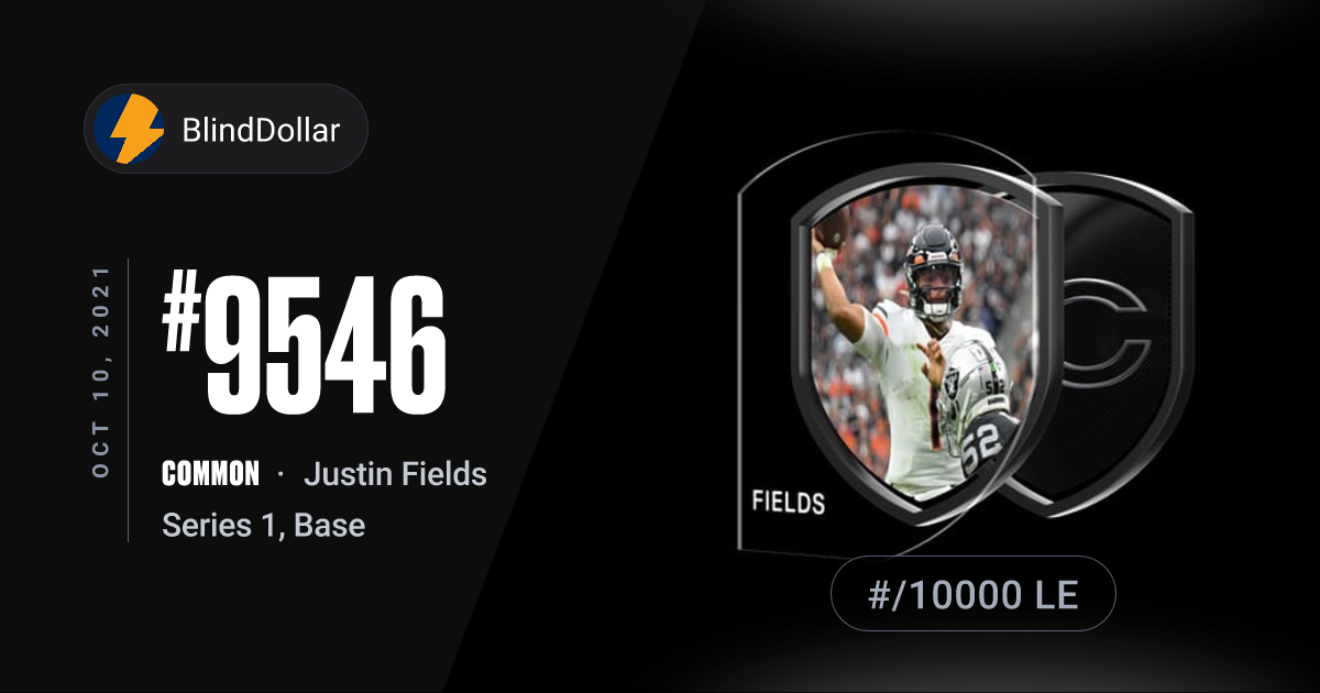 Justin Fields - Pass #9546 | NFL ALL DAY