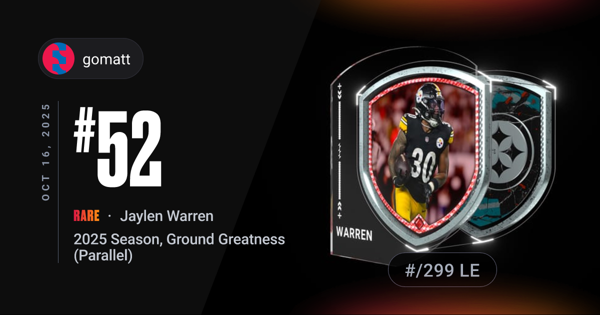 Jaylen Warren - Rush #52 | NFL ALL DAY